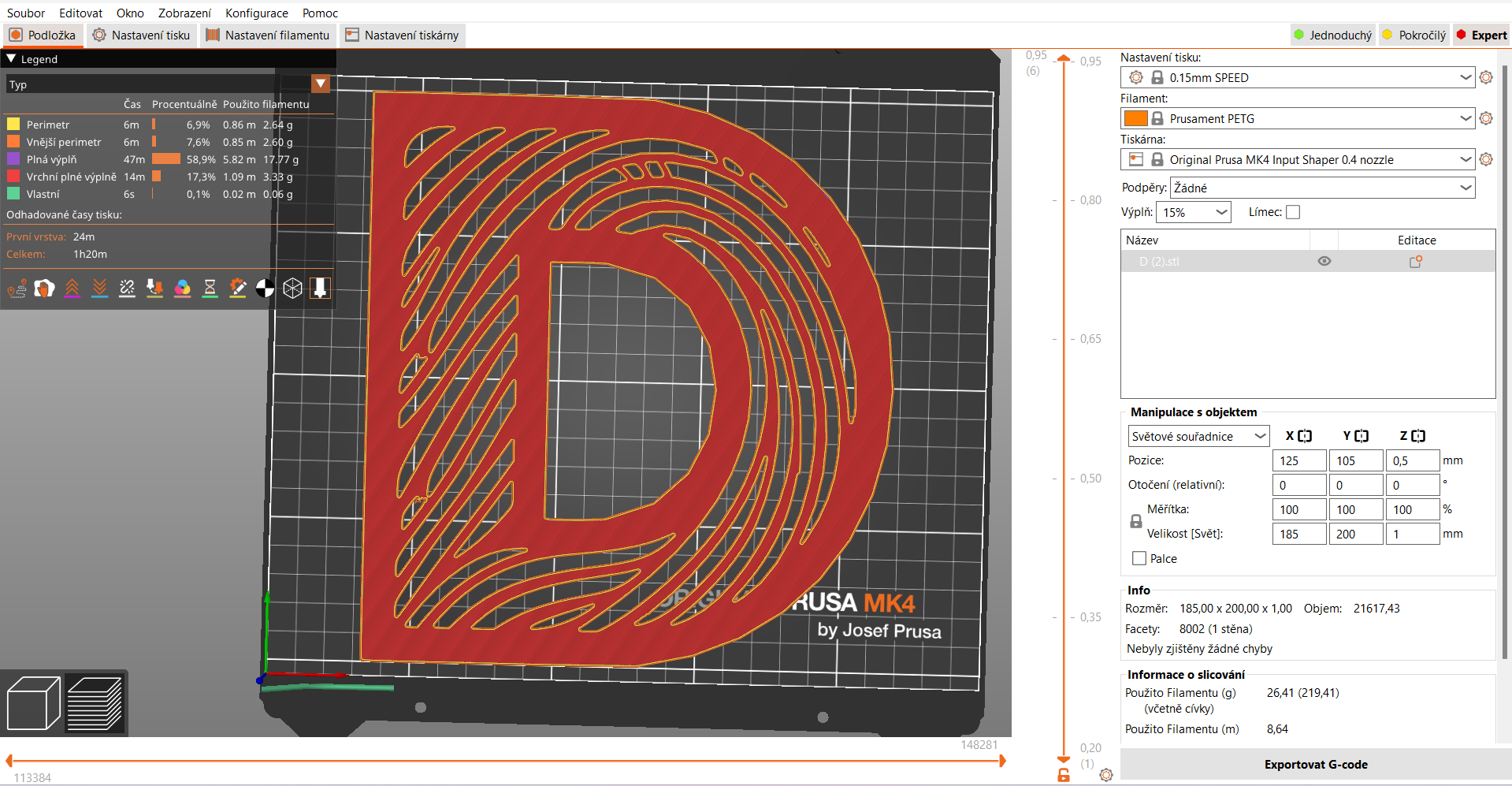 Stencil: Letter D (version 1) by Nina Máčová | Download free STL model | Printables.com