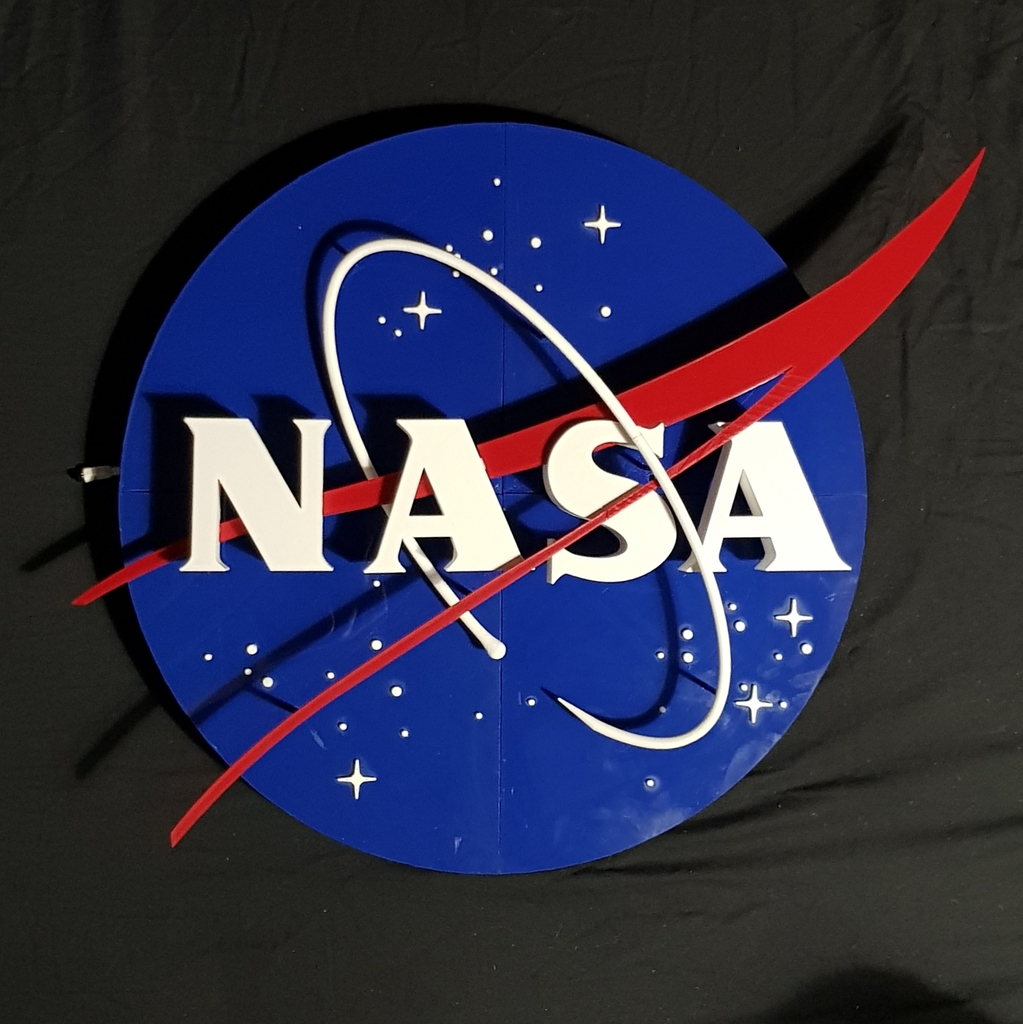 3D NASA Insignia / Logo / Sign / - Lamp by KEKO | Download free STL ...