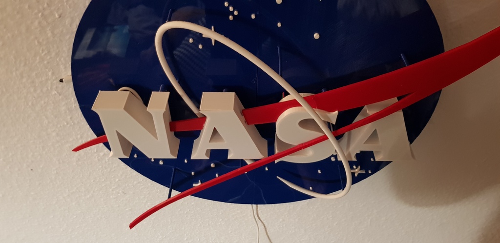3D NASA Insignia / Logo / Sign / - Lamp by KEKO | Download free STL ...