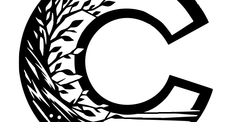 Stencil / Wall art: Letter C by Nina Máčová | Download free STL model ...