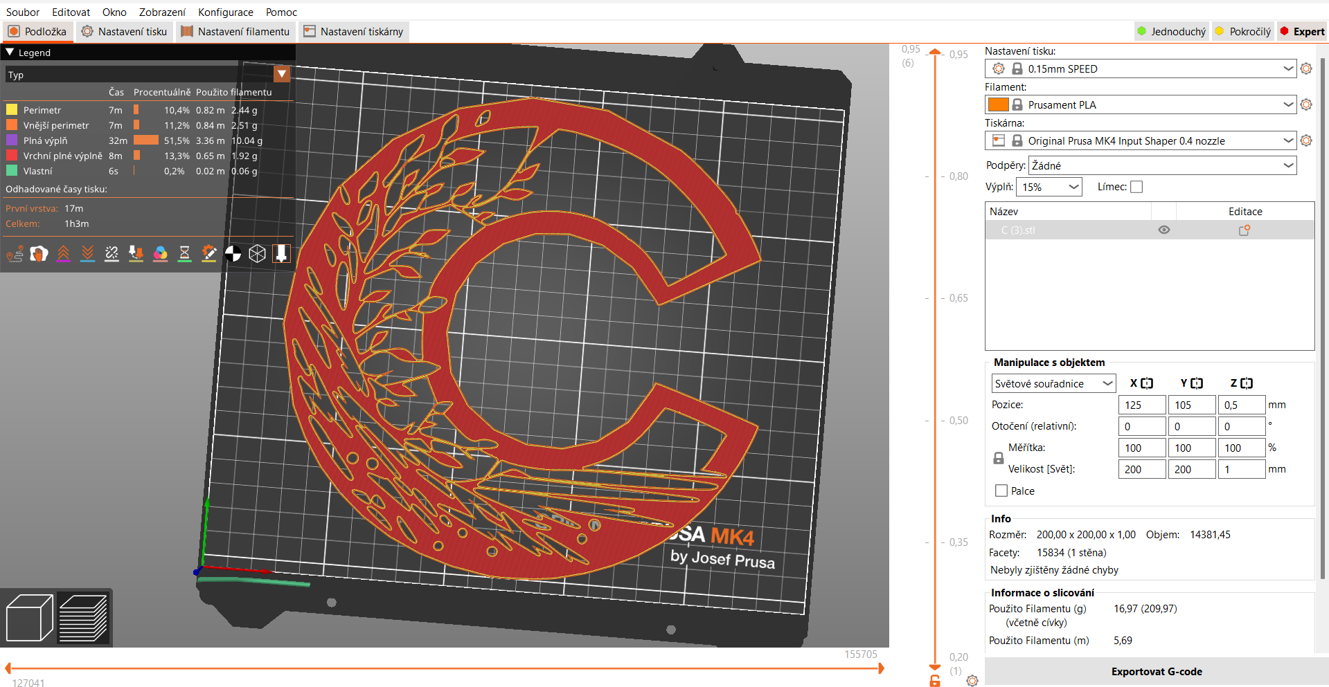 Stencil / Wall art: Letter C by Nina Máčová | Download free STL model ...