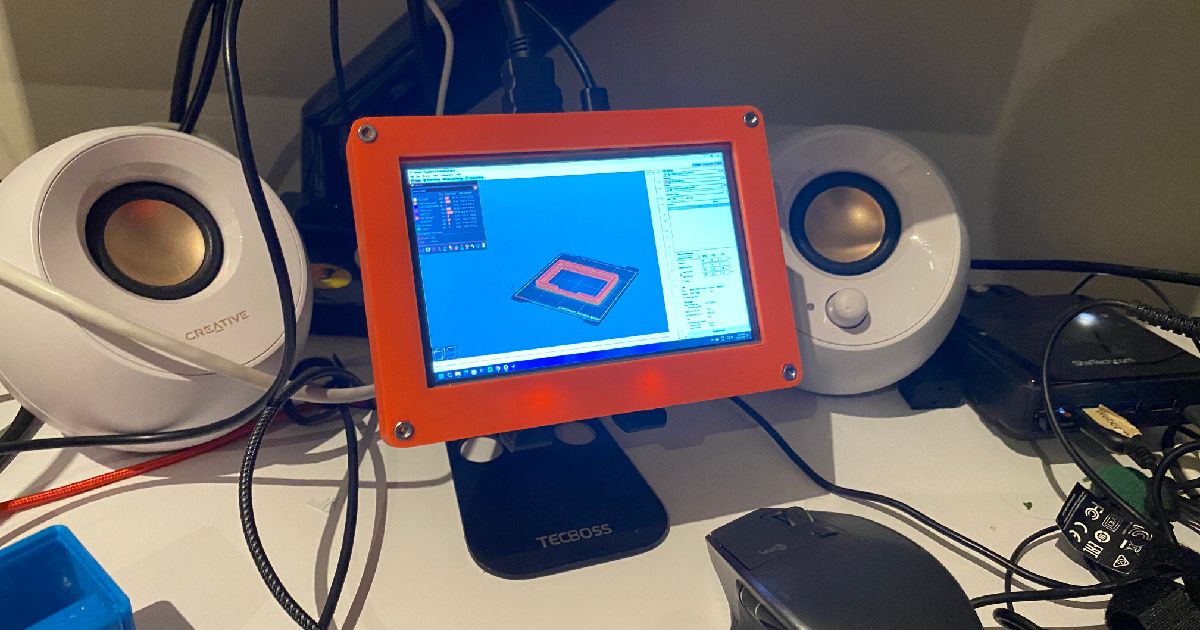 XPT2046 5inch HDMI Display Cover 800x840 by Jibbius | Download free STL ...