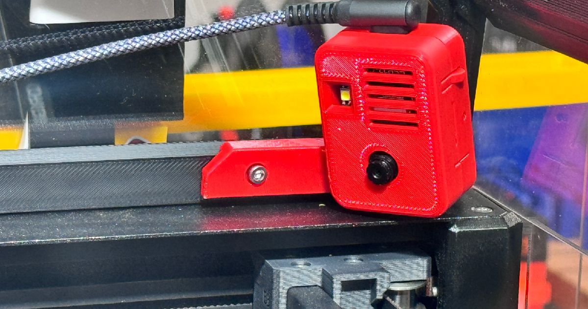 ESP32-CAM Mount for Prusa XL EnXLosure, with vents and USB-C compatible ...