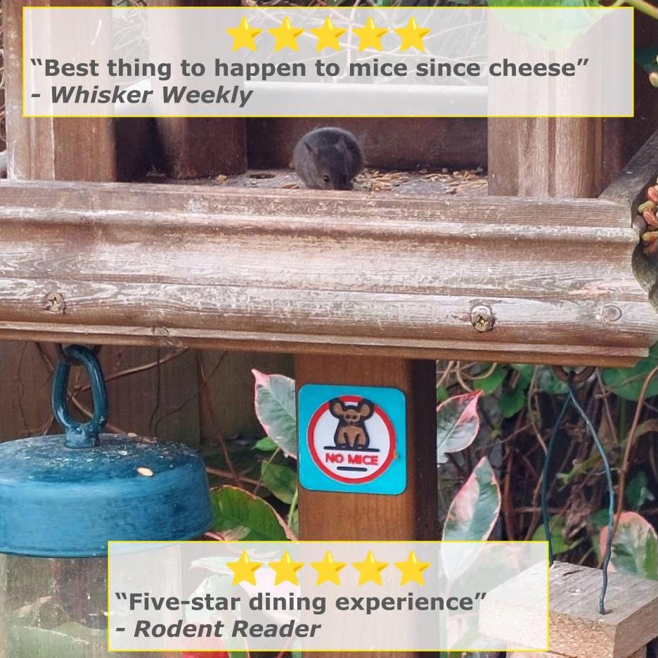 Super duper humane mouse "trap" - bird feeder add on by Slice Slice ...