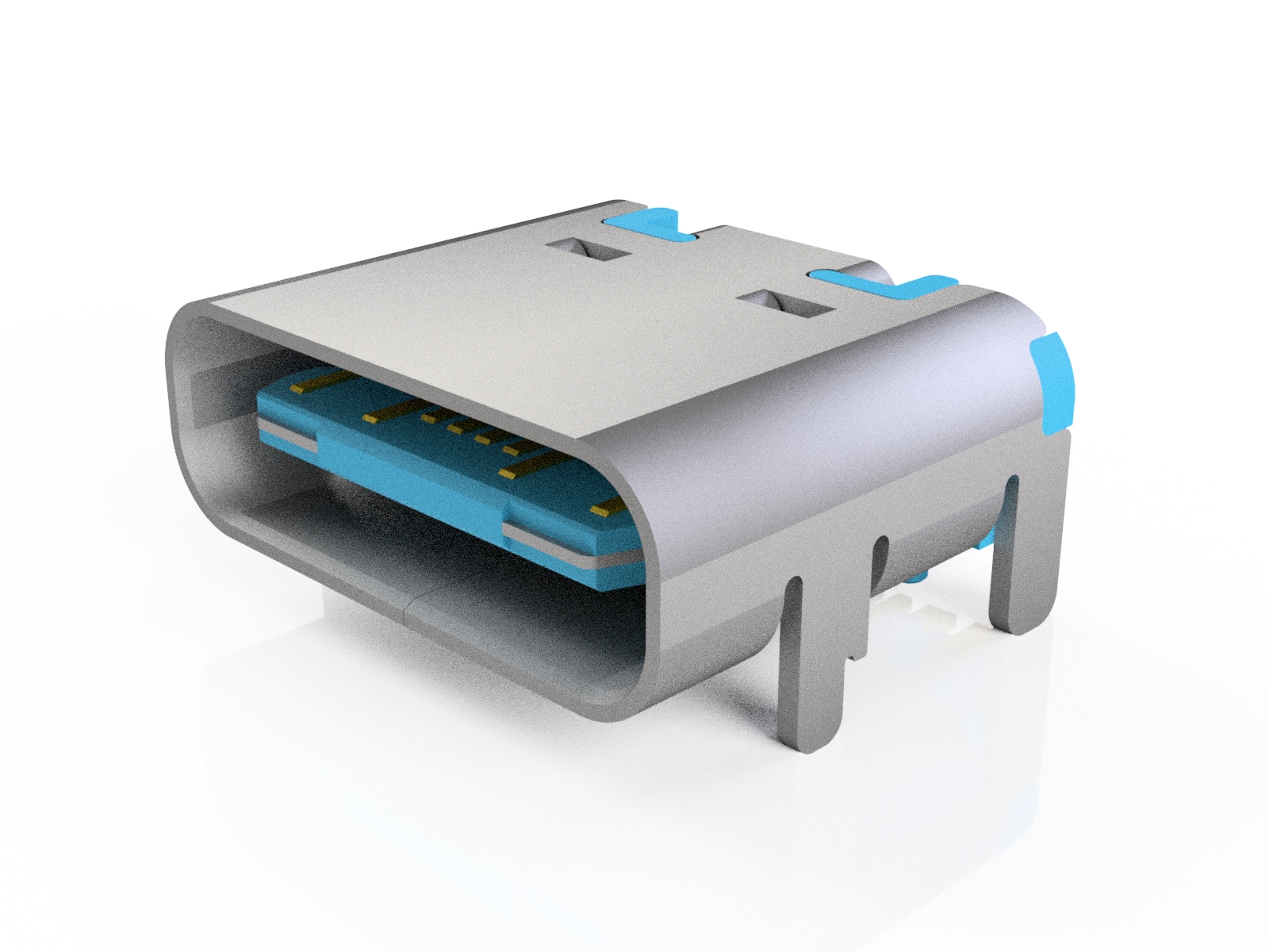USB C female connector by uz_ketle | Download free STL model ...