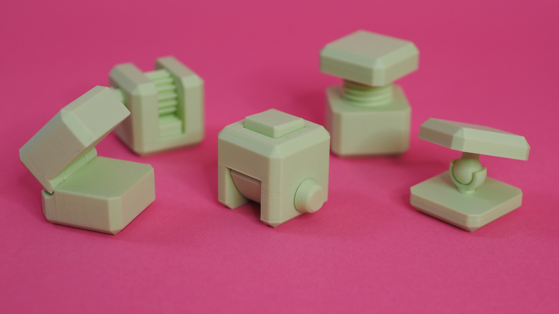 3D Printed Mechanism Cubes by PrintLab | Download free STL model ...