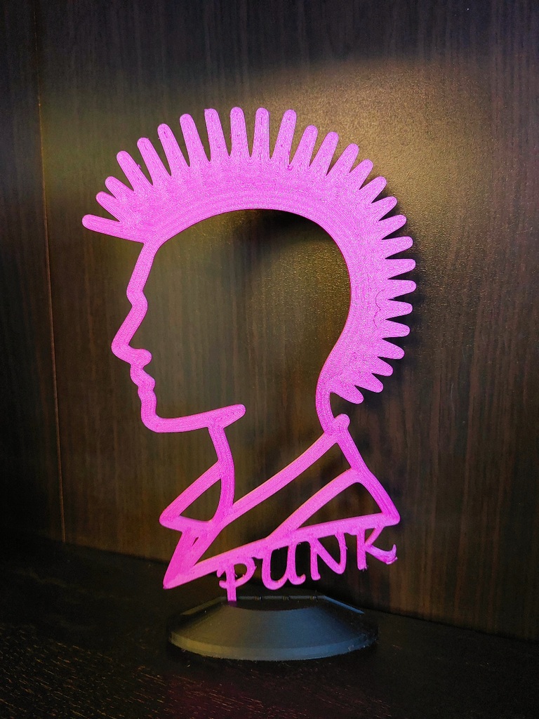 Punk wall or table decoration by kutnohormac | Download free STL model ...