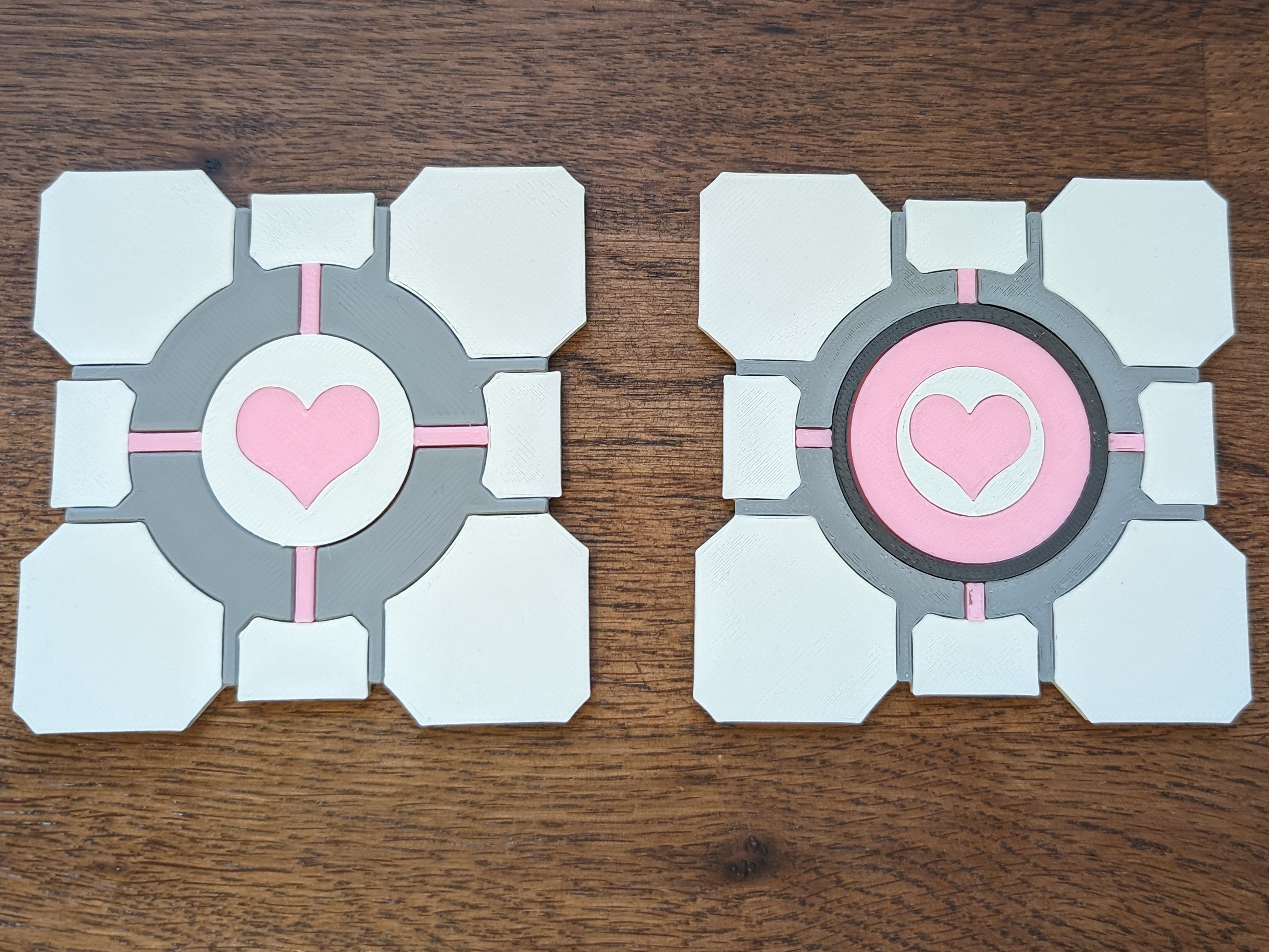 Portal Cubes Coasters (Multi-part version) by KonstantinosSt | Download ...