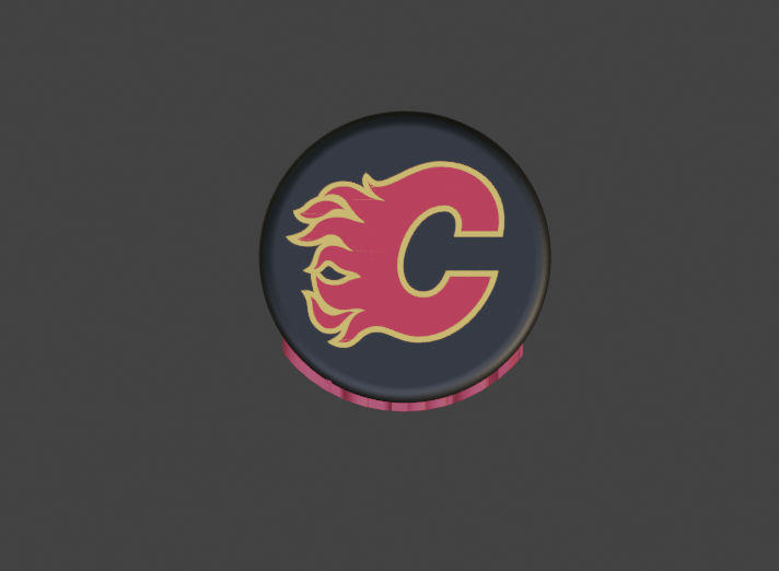 Calgary Flames Hockey Puck by Bob | Download free STL model ...