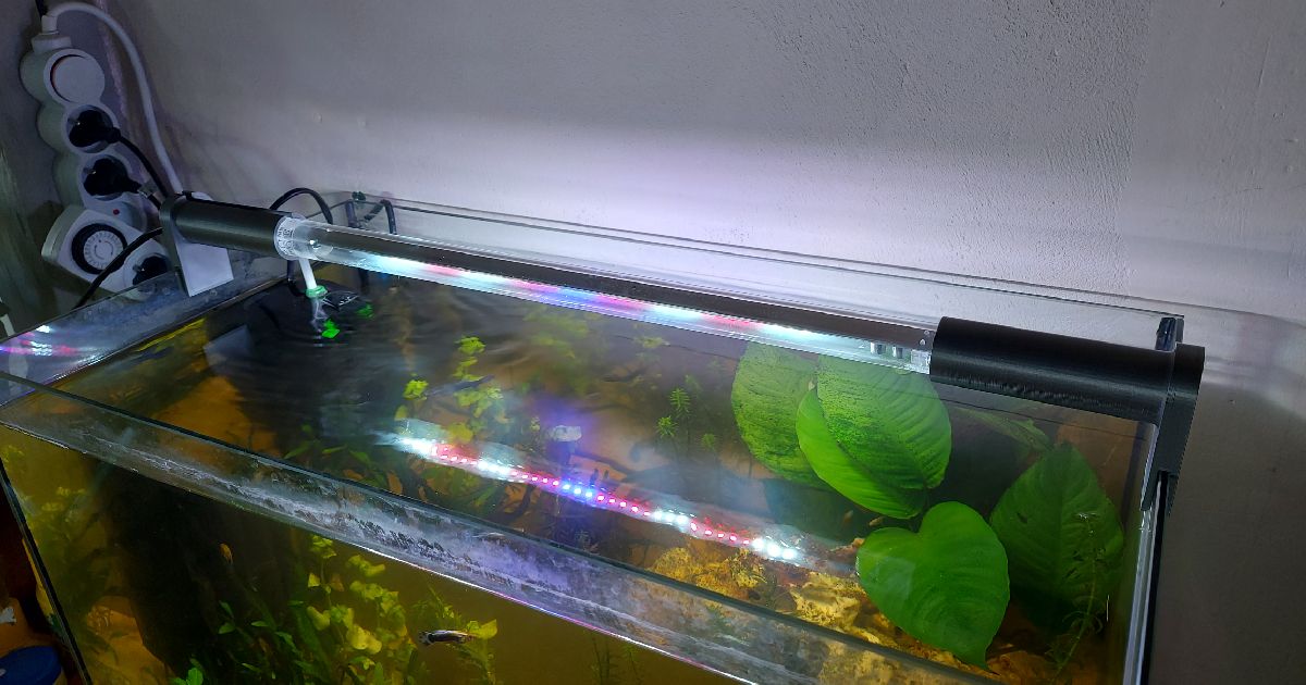 aquarium LED neon support by AdrienS. | Download free STL model ...