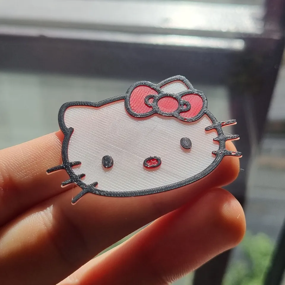 Hello Kitty Pin by Roue13 | Download free STL model | Printables.com
