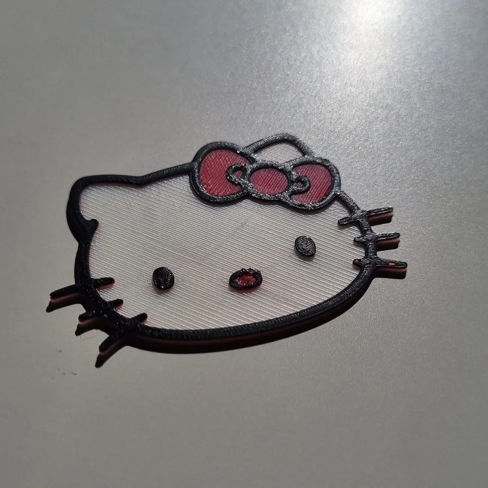 Hello Kitty Pin by Roue13 | Download free STL model | Printables.com