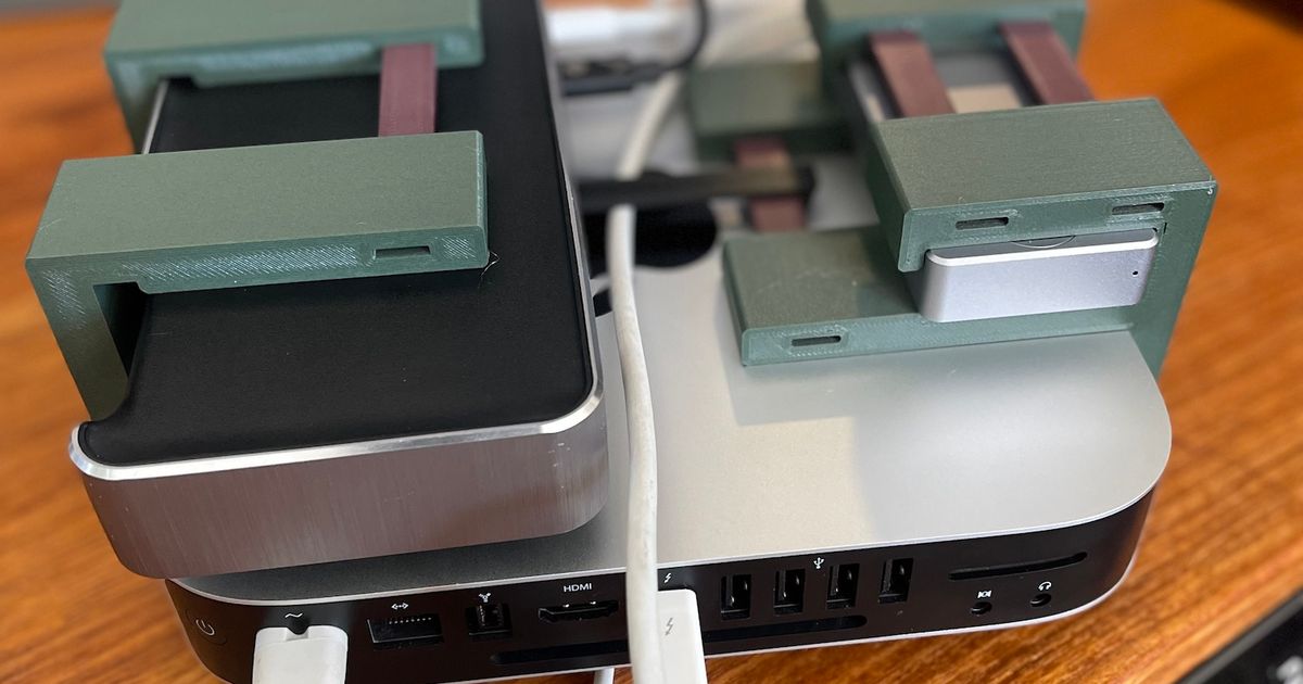 Mac Mini accessory rack by robmlr | Download free STL model ...