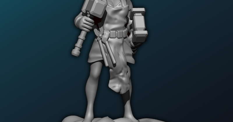 Axiomite Blacksmith by Nyverdale Tabletop | Download free STL model ...