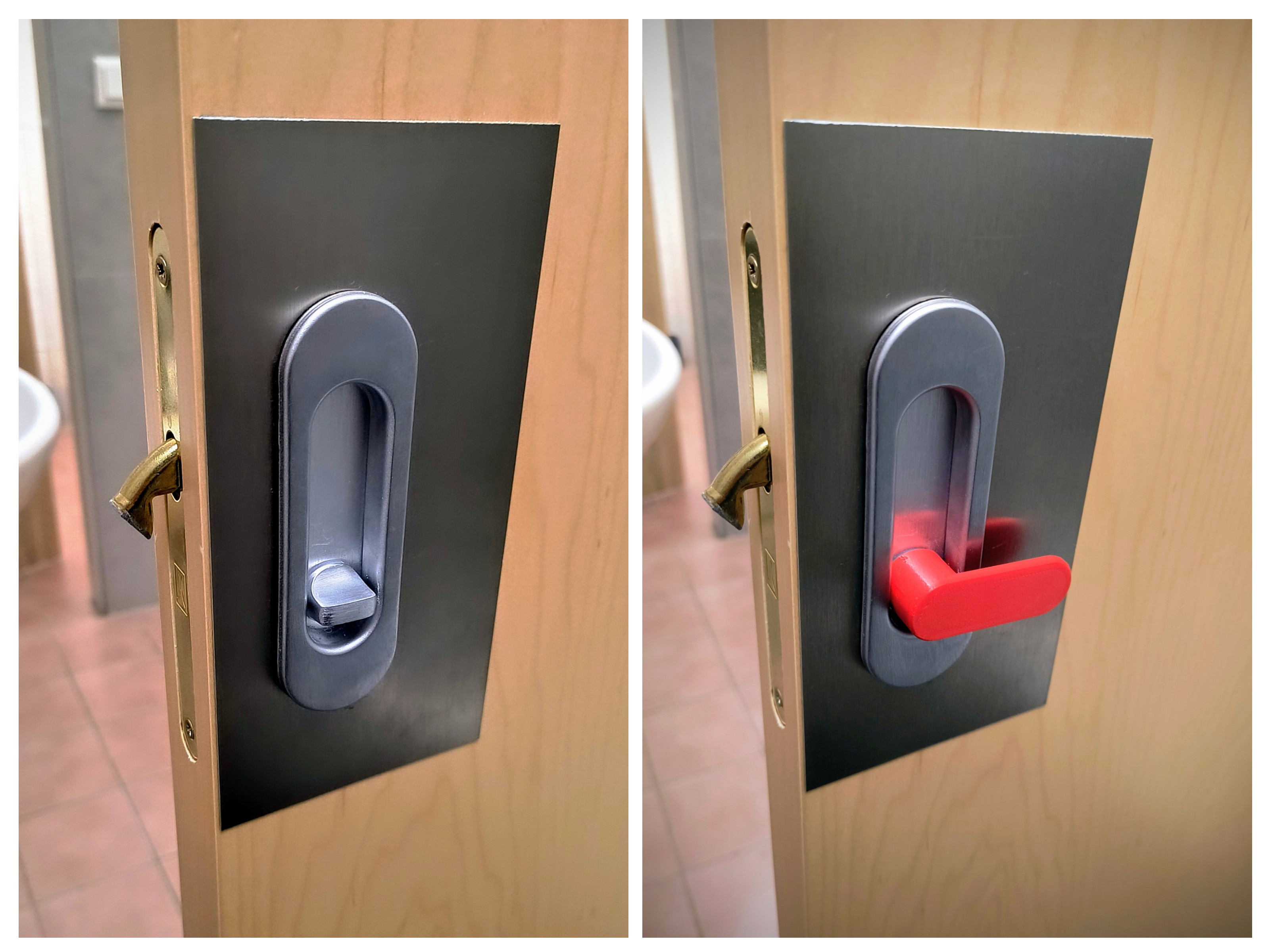 Sliding door lock handle by Michal Pešek | Download free STL model ...