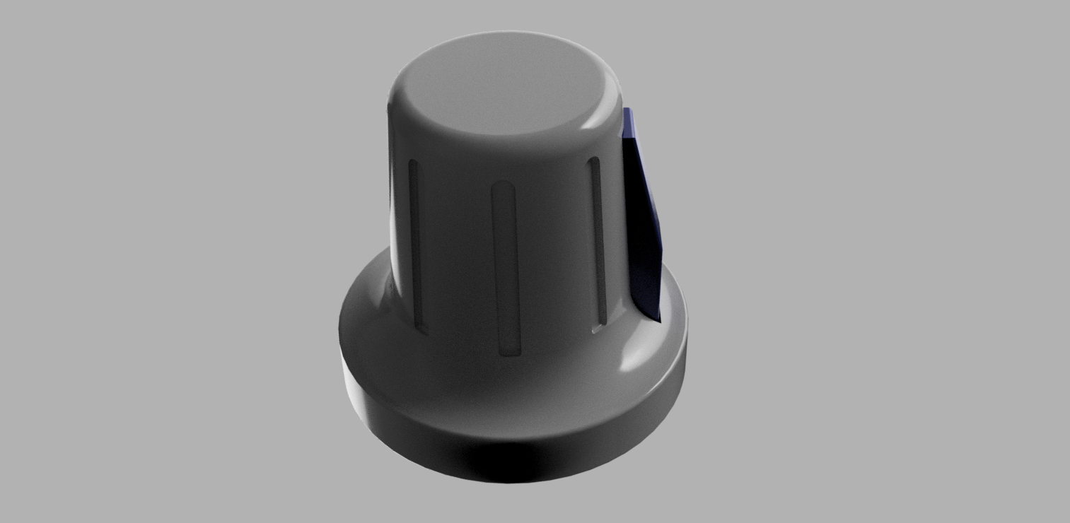 Knob for 6mm Encoder/potentiometer with or without cut. And colored ...