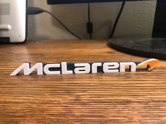 McLaren Logo for your desk by T-10 | Download free STL model ...