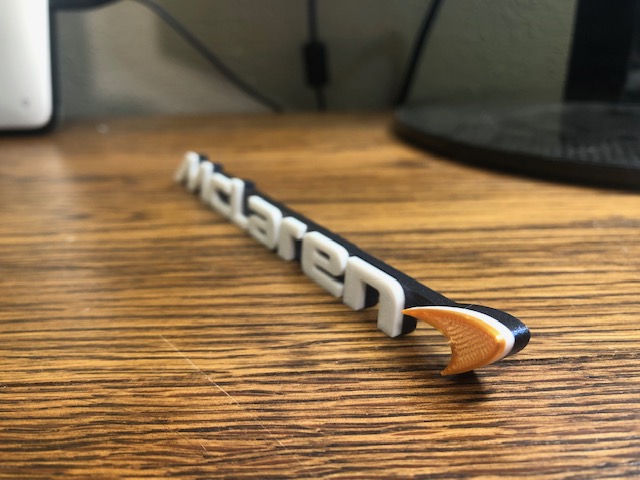 McLaren Logo for your desk by T-10 | Download free STL model ...