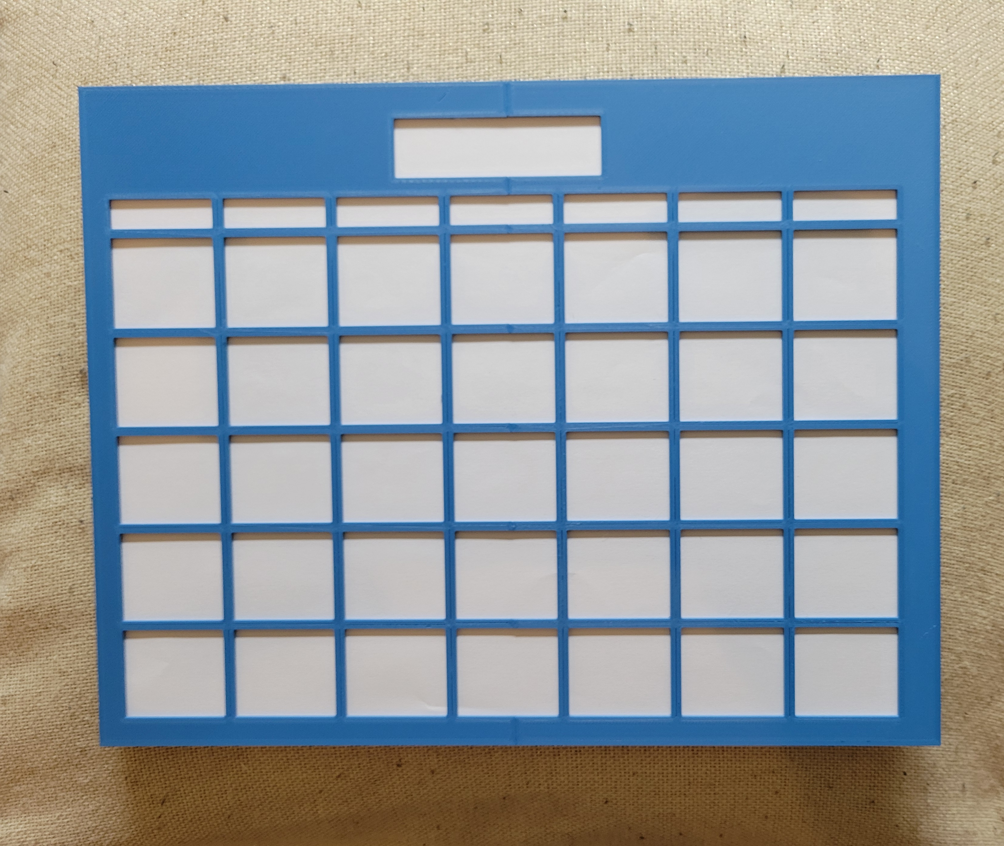 A4 Paper Sheet Calendar by Carl17_ | Download free STL model ...