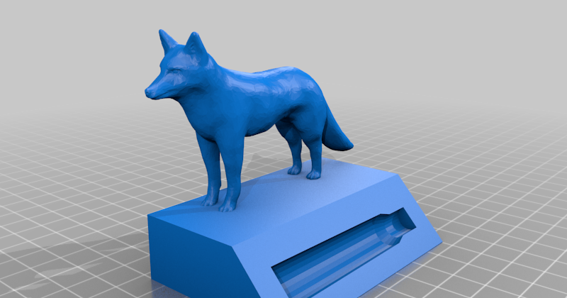 Fox Stand with Cartridge 7x64 by Rene Berthold | Download free STL ...