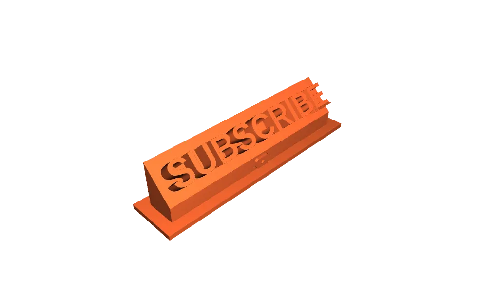 Subscribe 3D Extruded by Virtualix | Download free STL model ...