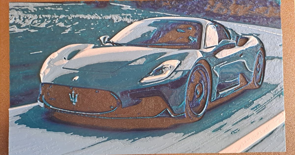Maserati MC "Filament Painting" by kozak.martin27 | Download free STL ...