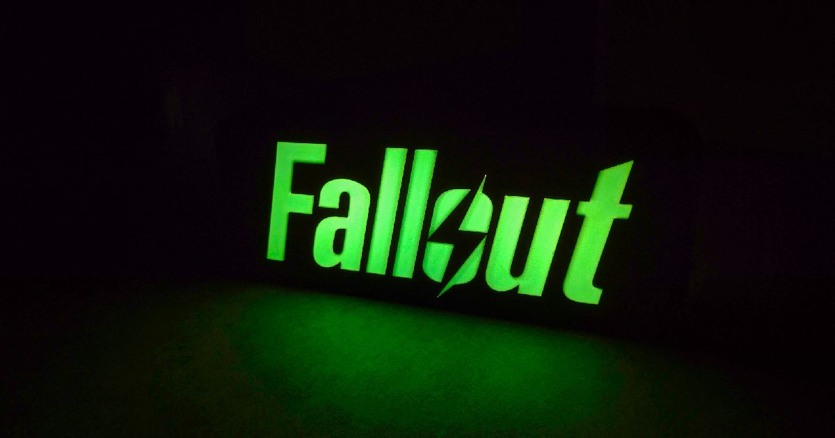 Fallout logo lightbox, lamp, by Kedusme Design | Download free STL ...