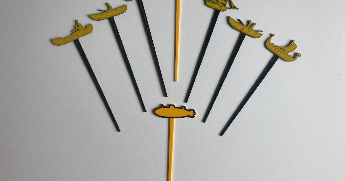 Fishing Floats V shape Rods / Boats by Rott3D | Download free STL model ...