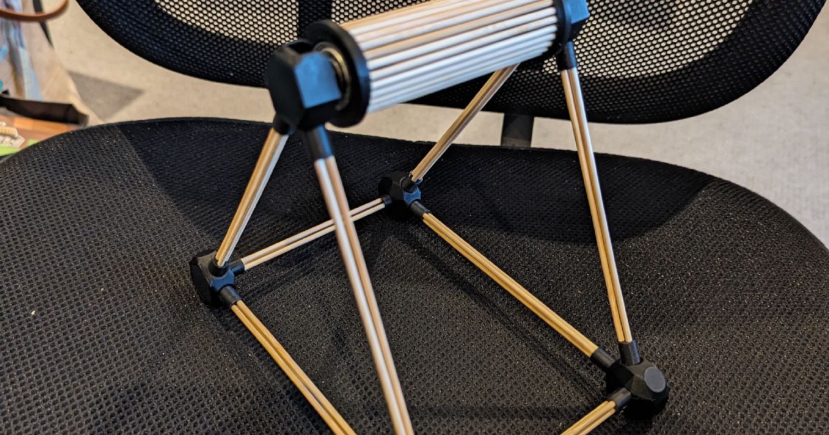 Bamboo Skewer Filament Spool Roller with bearings by Keen | Download ...