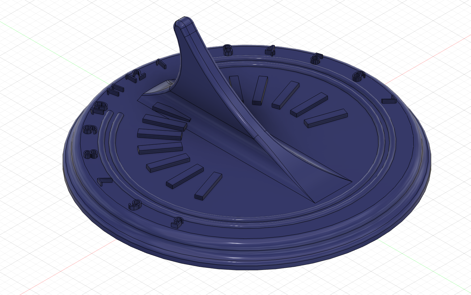 Desktop Mini Sundial by Psykaze | Download free STL model | Printables.com