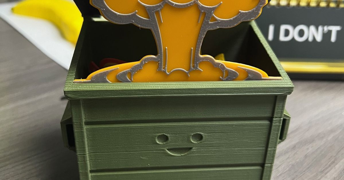 Dumpster Fire Nuclear Explosion by BillyMac | Download free STL model ...