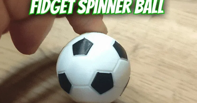 Football Fidget Toy / Spinner by BamBam Design | Download free STL ...