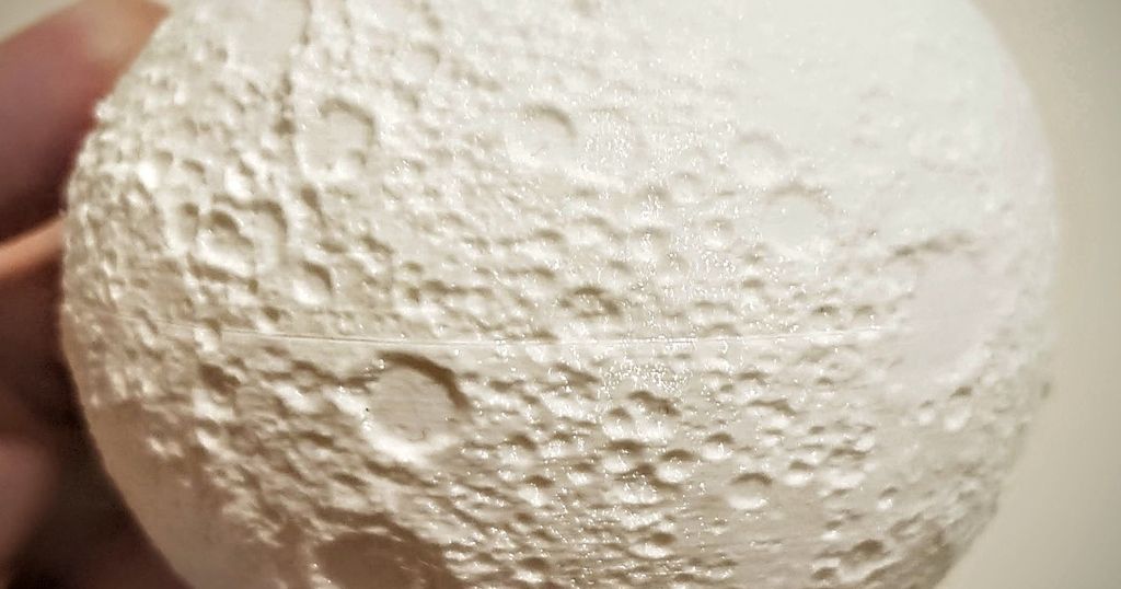 Moon topography by Jeff Winterbourne | Download free STL model ...