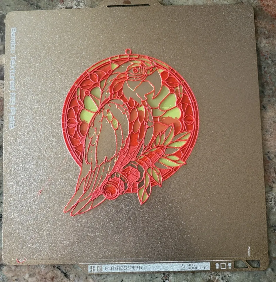 HueForge Stained Glass Macaw by tlavedas | Download free STL model ...