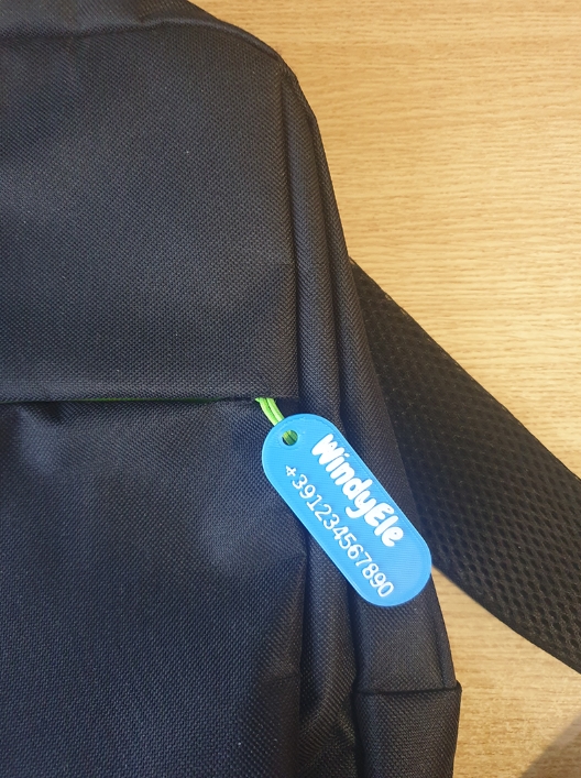 Backpack tag customizable (openscad) by WindyEle | Download free STL ...