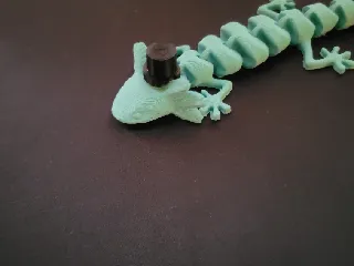 Articulated Axolotl Top Hat by Lotl | Download free STL model ...