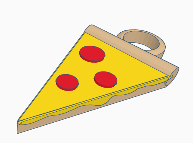 Pizza Keychain by maker_rachael | Download free STL model | Printables.com