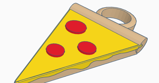 Pizza Keychain by maker_rachael | Download free STL model | Printables.com