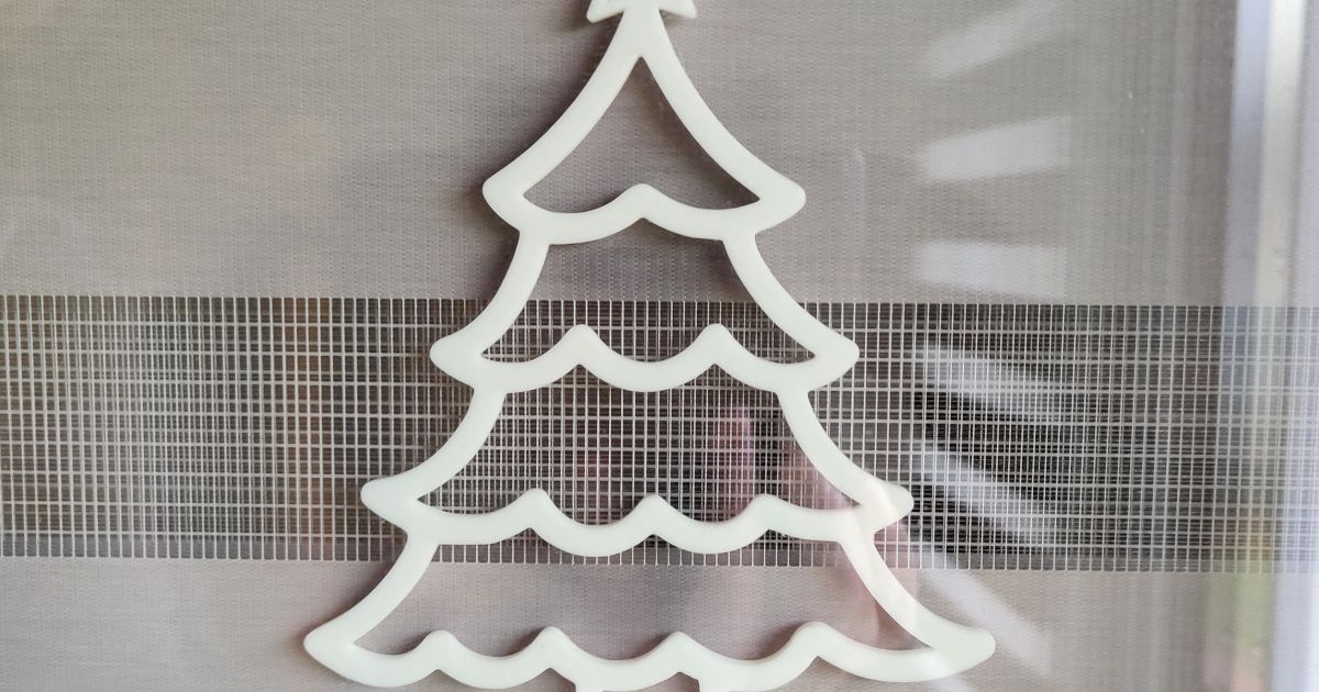 Christmas Tree Window/Door Sign 2 by PhilippHee | Download free STL ...