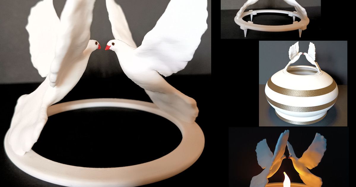 Wedding Doves by Wim V | Download free STL model | Printables.com