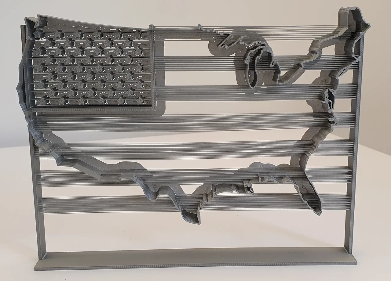 USA Flag in Map - String Art by Raskal | Download free STL model ...