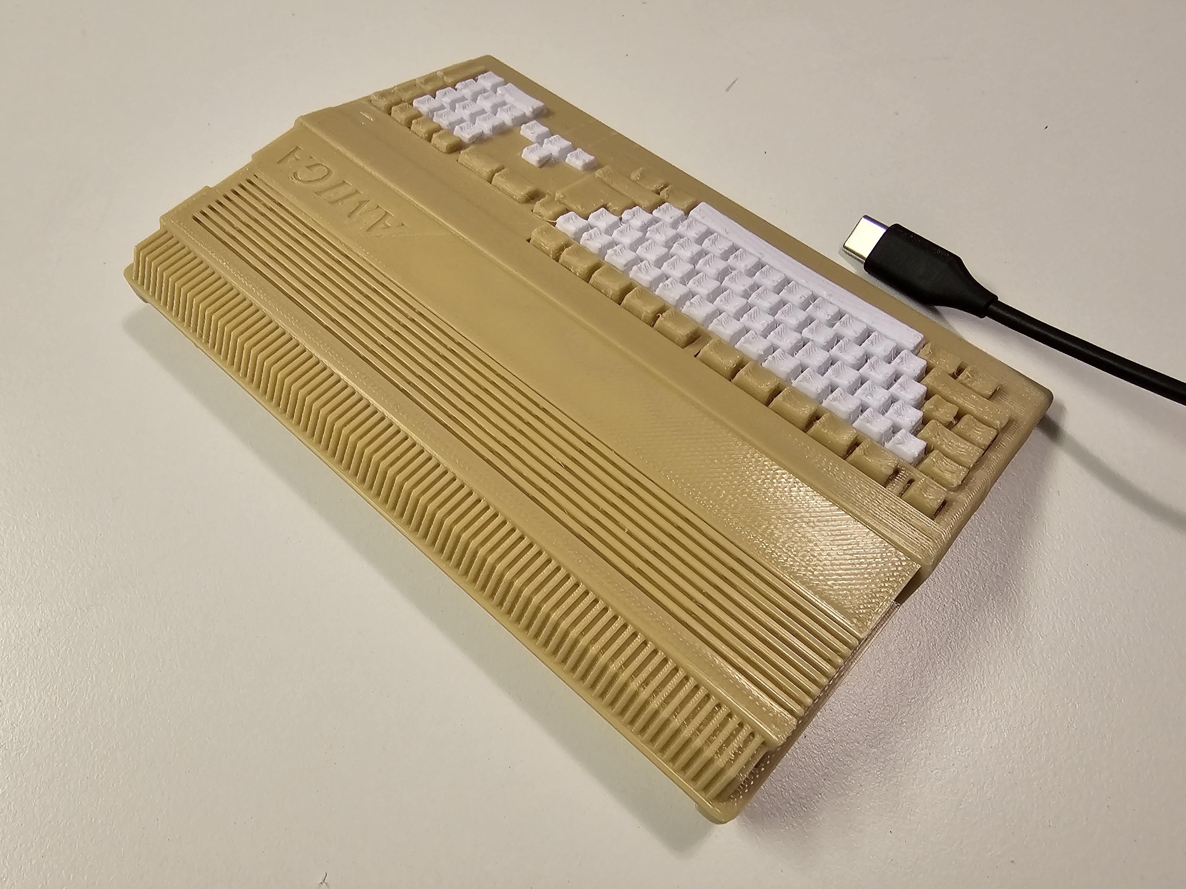 Amiga 500 V2 two color ( in 1:3 scale roughly) by Eetu Harjumaa ...