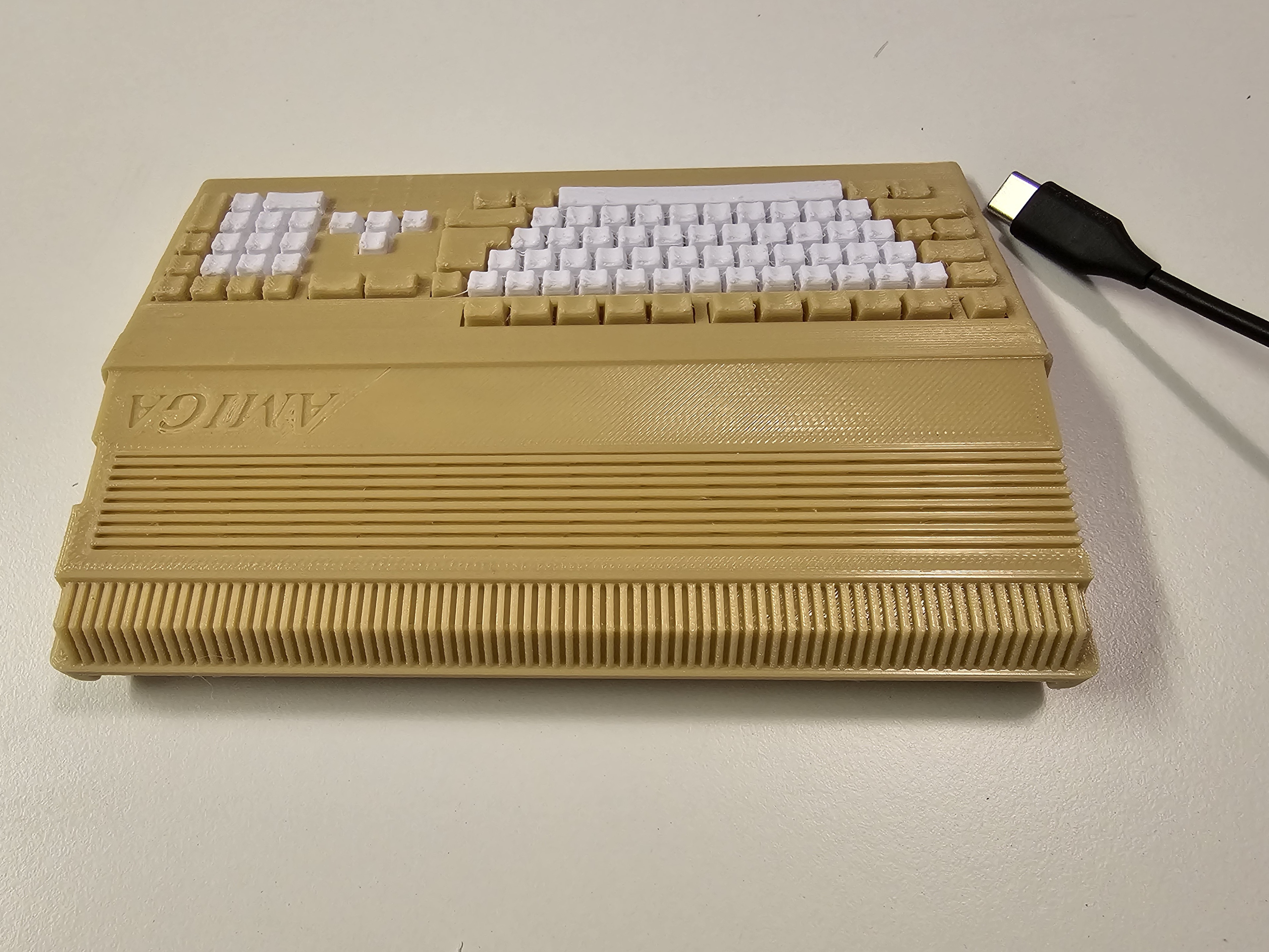 Amiga 500 V2 two color ( in 1:3 scale roughly) by Eetu Harjumaa ...