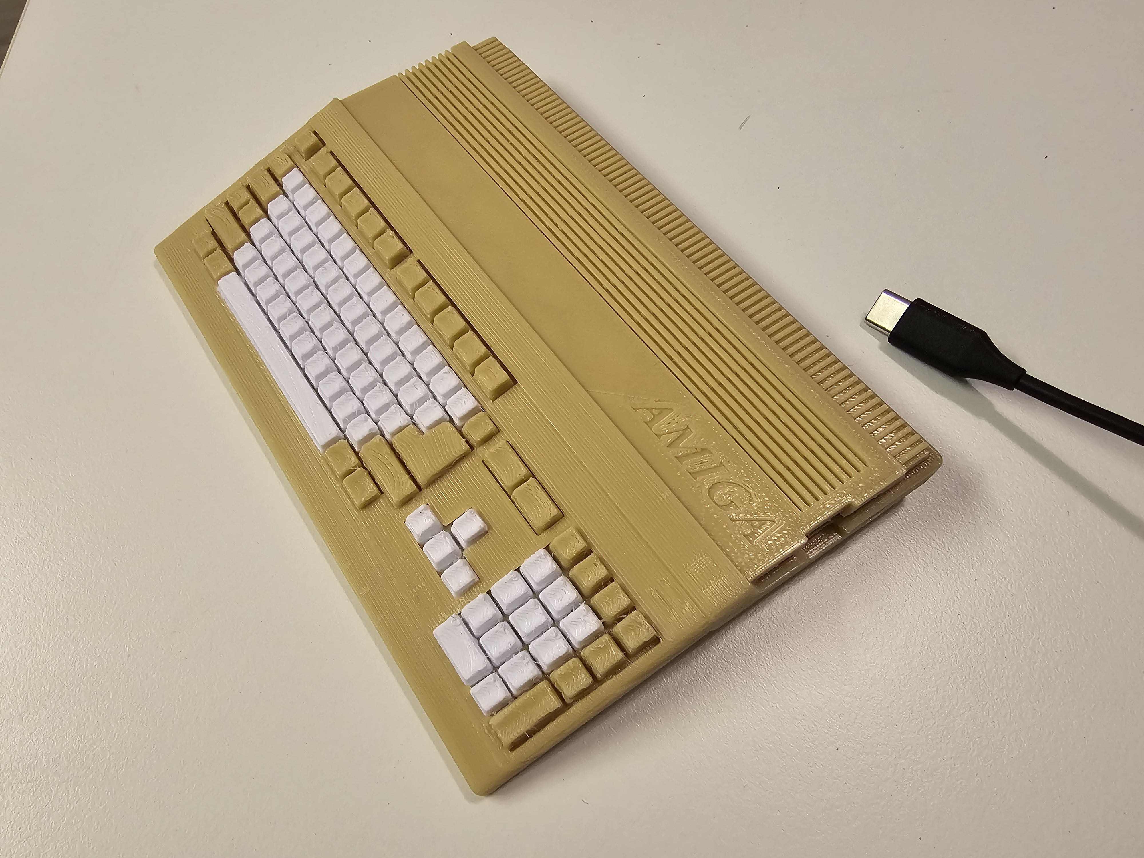 Amiga 500 V2 two color ( in 1:3 scale roughly) by Eetu Harjumaa ...