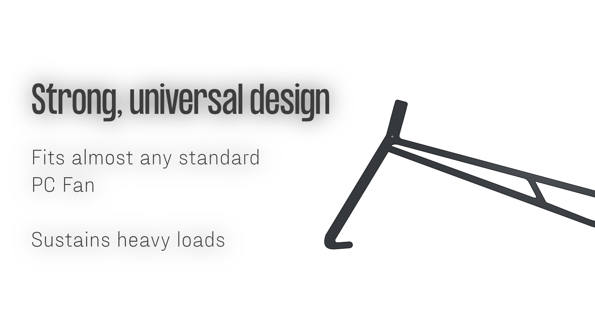 Universal Fan stand - Flat & Angled by Voxain | Download free STL model ...