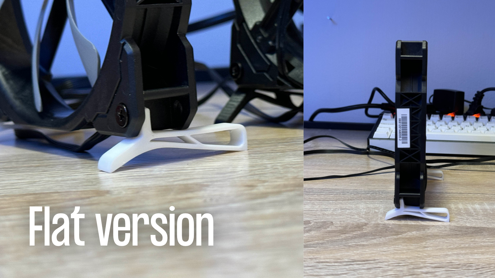 Universal Fan stand - Flat & Angled by Voxain | Download free STL model ...
