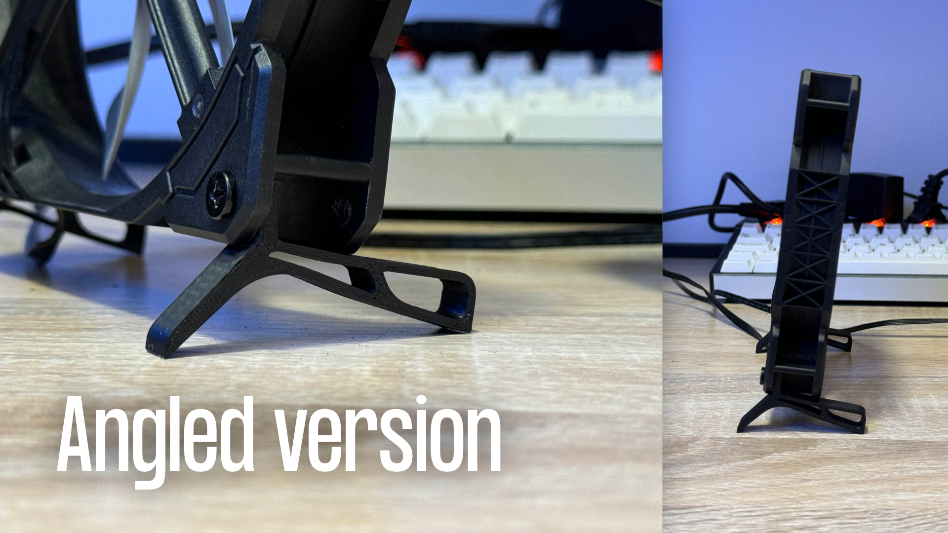 Universal Fan stand - Flat & Angled by Voxain | Download free STL model ...