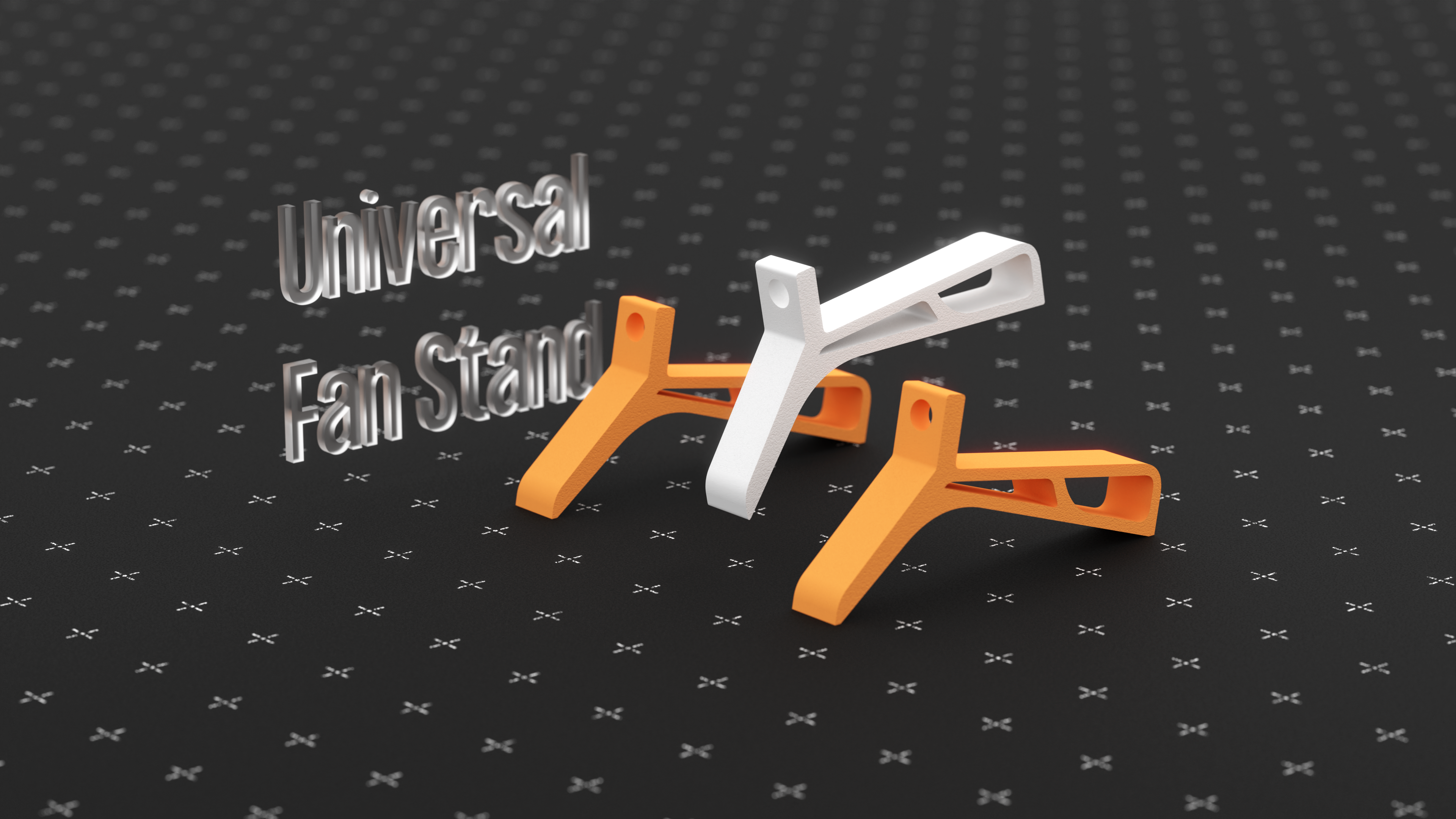 Universal Fan stand - Flat & Angled by Voxain | Download free STL model ...