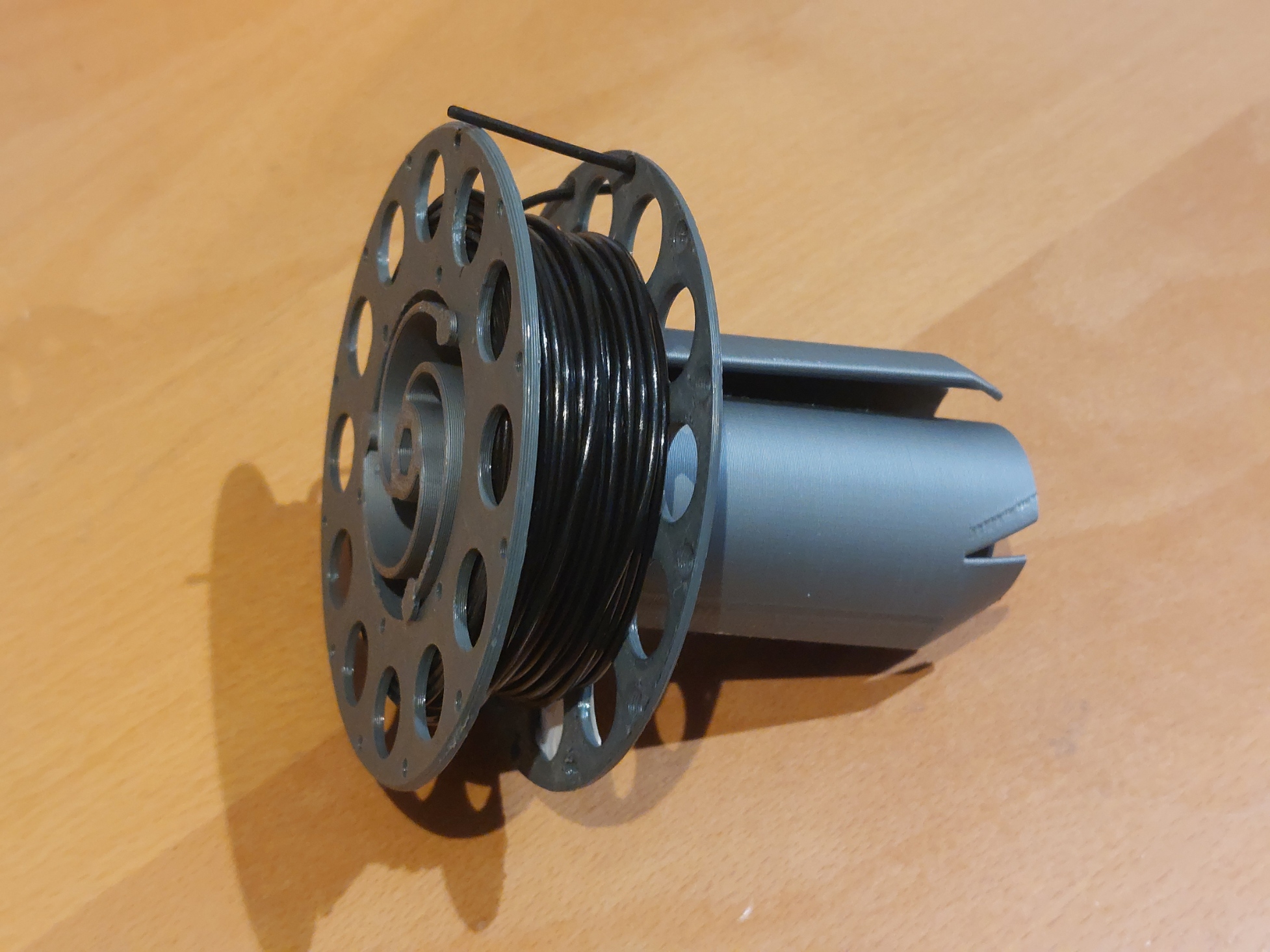 Drill spool winder - No screw - Any width - Lightweight - Quick print ...