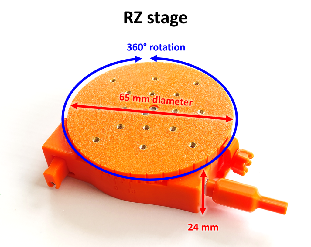 Printed rotational stage by RemiRafael | Download free STL model ...